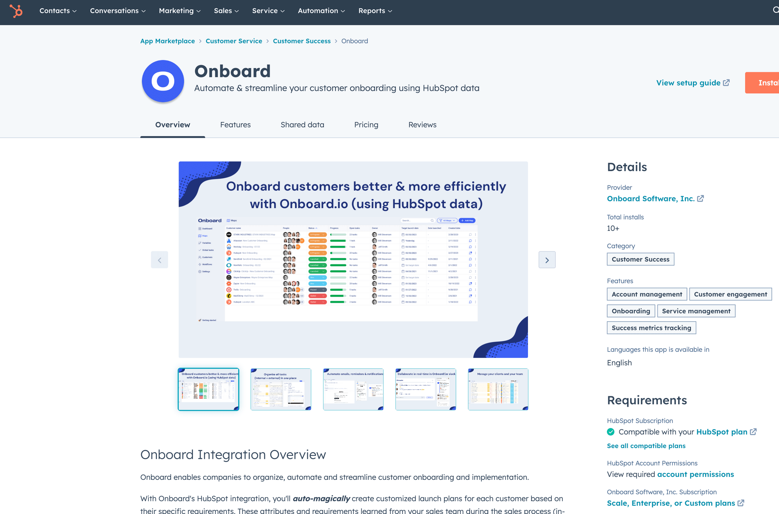 Onboard Launches HubSpot Integration for Customer Onboarding and Implementation | Company News